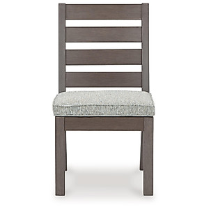 Signature Design by Ashley Hillside Barn Outdoor Dining Chair, Set of 2, 20" W x 27" D x 37" H, Light Brown & Light Gray