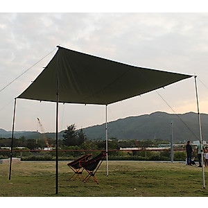 SUFTMUOL Telescoping Tarp Poles Set of Two, Adjustable Aluminum Rods for Tent Fly Camping Shelter Awning RV Car & Motorcycle Camping, Portable, Lightweight Replacement Tent Poles with Zipper Bag