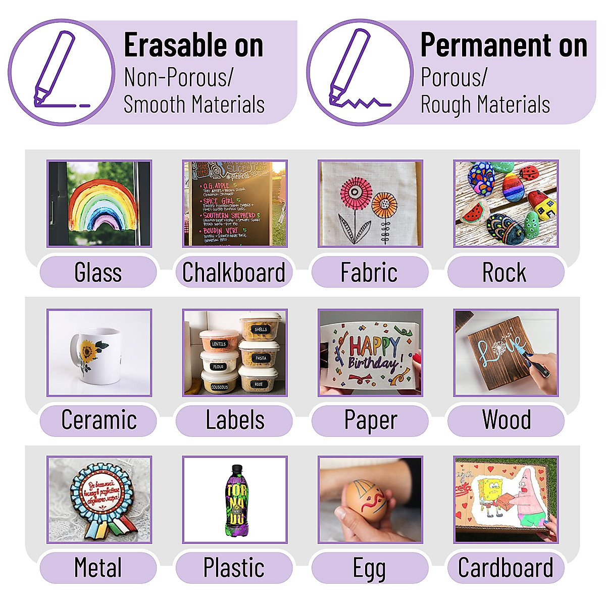 Mr. Pen- Chalk Markers, 6 Pack, Pastel Colors, 8 Labels, Chalkboard Markers, Liquid Chalk Markers, Chalk Markers for Chalkboard, Chalk Pens, Chalk Marker, Glass Markers, Liquid Chalk Markers Erasable