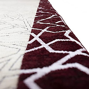 Modefa Turkish Islamic Prayer Rug - Foldable Orthopedic Foam Janamaz - Thick & Comfortable Padded Muslim Praying Mat for Men & Women - Ramadan or Eid Gift - Selcuk Star with Carry Case (Red)