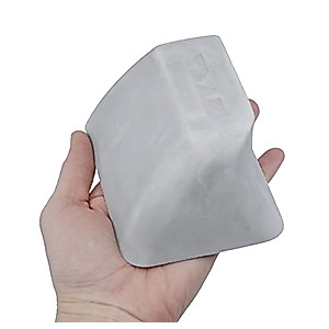 Teak Tuning Monument Series Concrete Fingerboard Wave Obstacle - 4.25" Wide, 2" Tall - Ultra Premium, Super Durable Polymer Modified Concrete - Sterling Gray Colorway