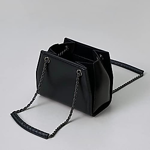 KWANI Radiance Chain Tote Shoulder Bags for Women and Ladies (Micro)