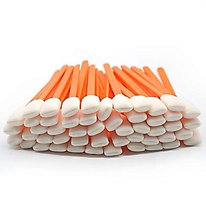 Wellgler's 5.11" Foam Cleaning swabs, for Electronics, Cameras, Optical Lenses or Inkjet Printers, Print Heads Cleaning（50pcs）