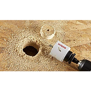 BOSCH HSBIM9 9-Piece Bi-Metal Hole Saws Assorted Kit with SpinLOCK Universal Arbor with Included Carrying Case for General Purpose Applications in Wood, Aluminum, Metal, Plastic Materials