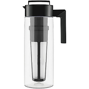 Ucraft Kitchen Cold Brew Coffee Maker – 1.5 Quart – Serve and Store Pitcher for Iced Coffee – Shatterproof – Leak Proof – Fits Most Refrigerator Doors
