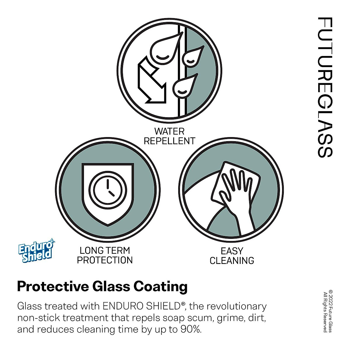 Vela 25.5 in. x 78 in. Fully Frameless Glass Shower Panel - Single Fixed Panel