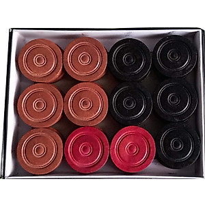 Carrom Board Wood Coins 24-Coins 1-Striker Used in International Carrom Tournament 100% Original