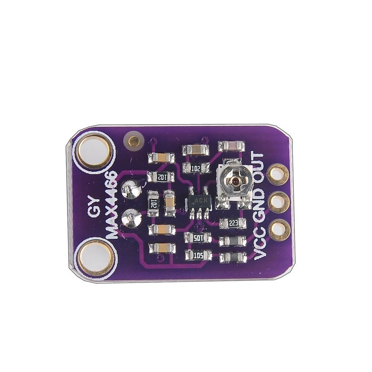 HiLetgo 2pcs Electret Microphone Amplifier MAX4466 Module Adjustable Gain Blue Breakout Board for Arduino