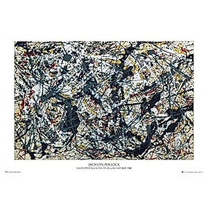 HommomH 60" x 80" Blanket Comfort Warmth Soft Cozy Air Conditioning Easy Care Machine Wash Jackson Pollock