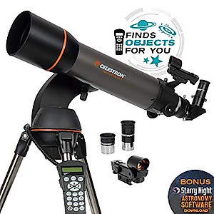 Celestron - NexStar 102SLT Computerized Telescope - Compact and Portable – Refractor Optical Design - SkyAlign Technology - Computerized Hand Control - 102mm Aperture