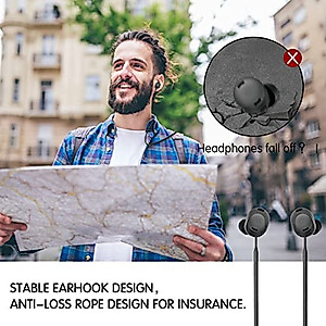 YIPINJIA for Google Pixel Buds Pro Strap, Soft Silicone Special Anti-Skid Design Sports Anti Lost Strap Lanyard Accessories Compatible with Google Pixel Buds Pro Earbuds Neck Rope Cord - Black