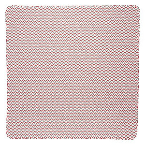 Trend Lab Coral and Gray Chevron Flannel Swaddle Blanket - Chevron Print Cotton, Coral, Gray and White, 48 in x 48 in