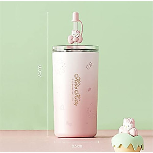 Everyday Delights Hello Kitty Ribbon Tumbler with Cover & Straw 480ml