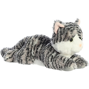 Aurora® Adorable Flopsie™ Lily™ Stuffed Animal - Playful Ease - Timeless Companions - Gray 12 Inches