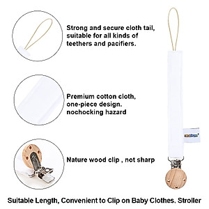 AmazingM Baby Food Grade Silicone Teether Toy with Pacifier Clip Holder,Teething Pain Relief Toys Gift Set for 3 Months+ Boys and Girls,Freezer Safe,BPA Free (Cow)