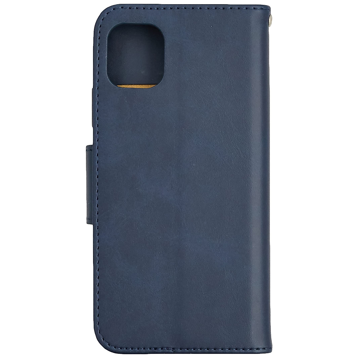 Glow Co, Ltd. 406-1-04 iPhone 11 Notebook Type Case with Strap, Navy, Tempered Glass & Stylus Pen