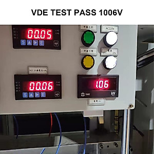 Gunpla 11 Pieces VDE Insulated Screwdriver Set, 1000V with Black Tip Magnetic, TPR Handle Electrician Soft-Grip Slotted Phillips and Pozi Tools with Safety Tester for Electrician Repair