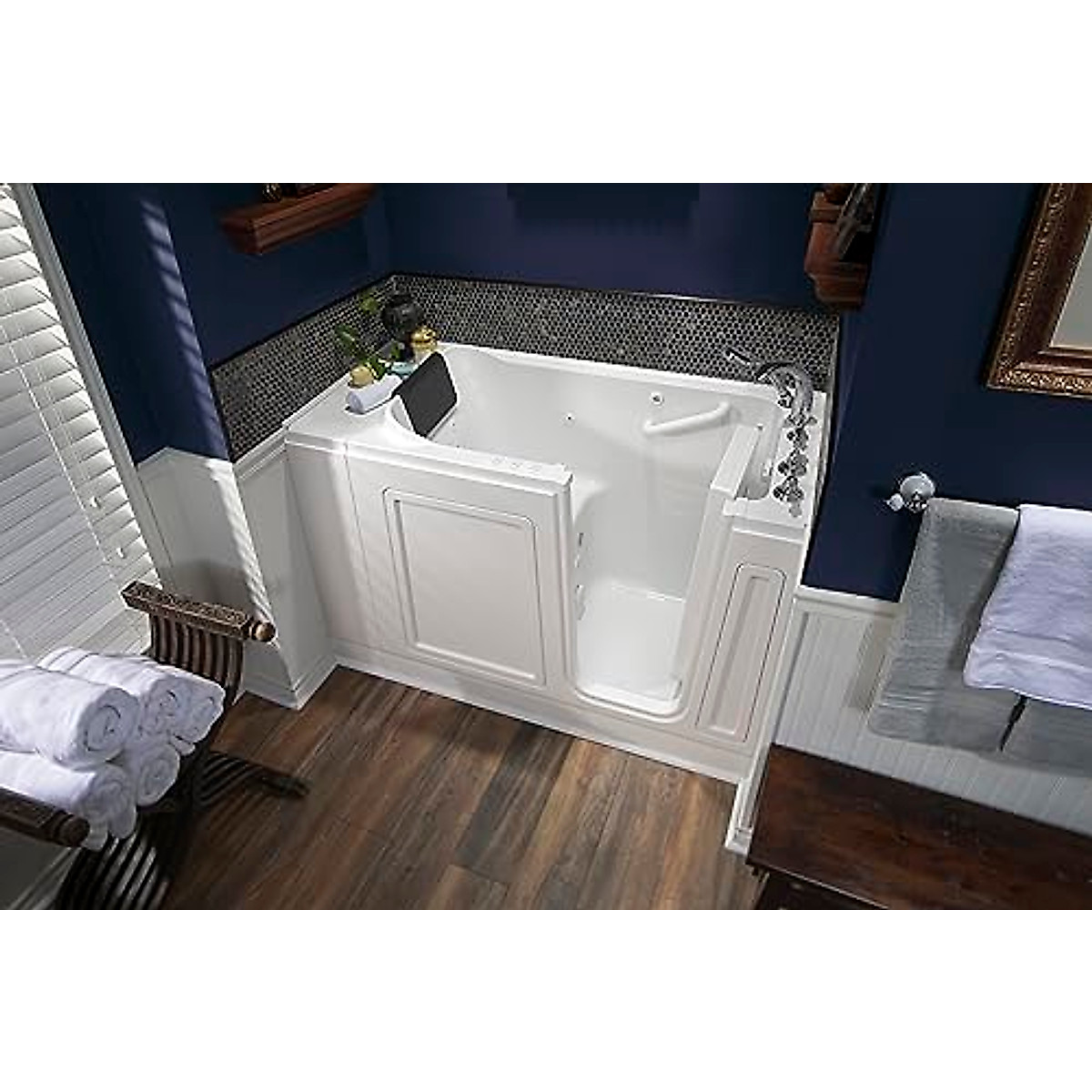 American Standard 2848.119.CRW Acrylic Whirlpool and Air Spa 28"x48" Right Side Door Walk-In Bathtub in White