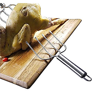 Thanksgiving Turkey Lifter Serving Set, Roaster Poultry Forks,Set of 2 by i Kito