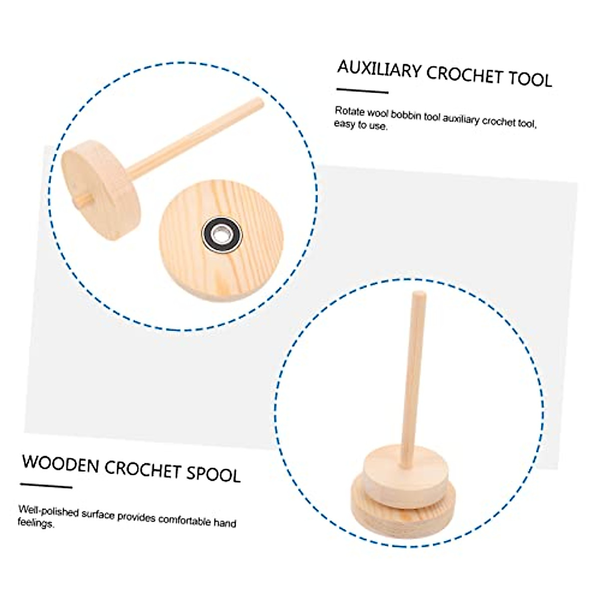 JEWEDECO 1pc Winding Wool Spool Paper Roll Holder Embroidery Tools Embroidery Floss Organizer Yarn Holder Yarn Dispenser for Crocheting Yarn Ball Embroidery Supplies Sewing Thread Rack Tee