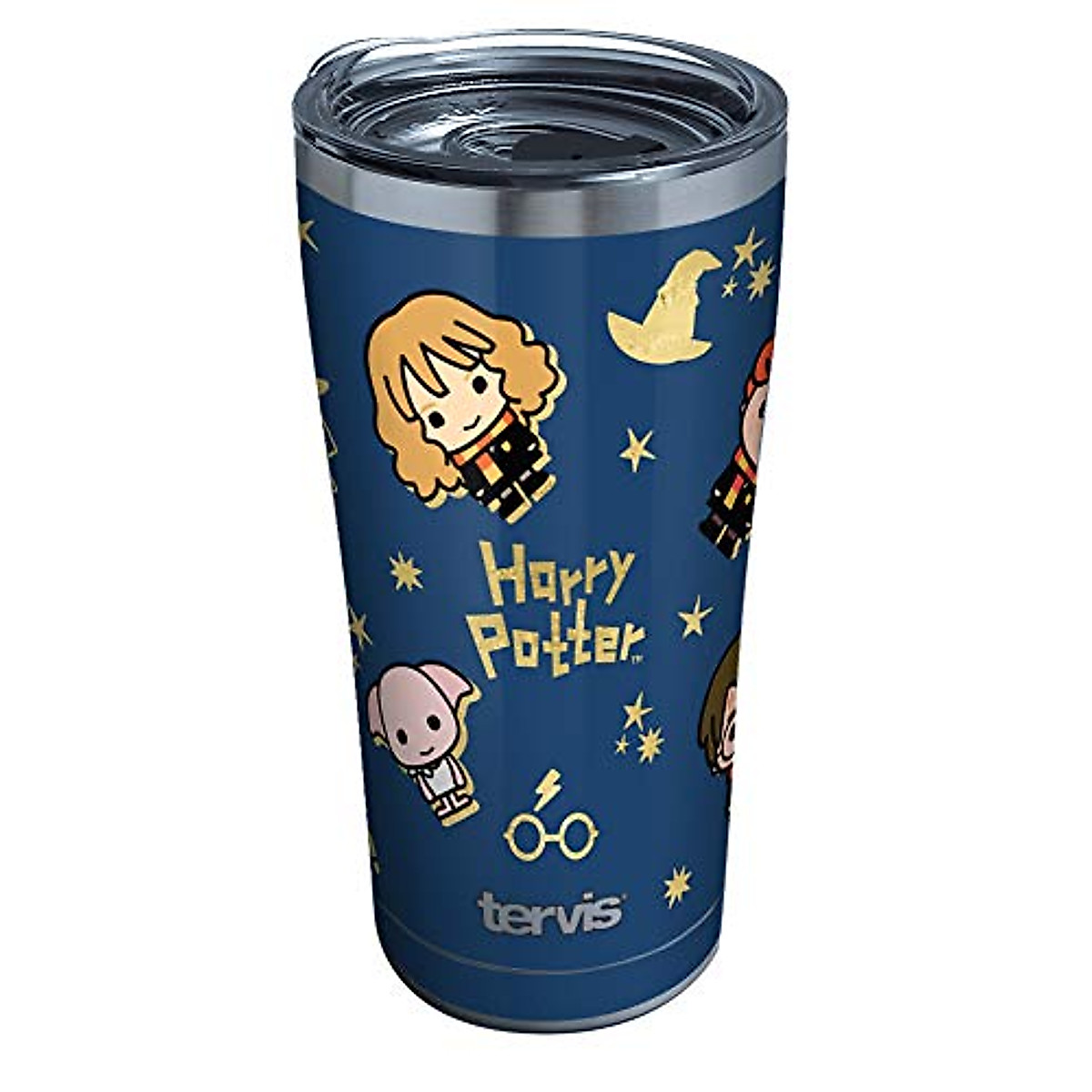 Tervis Triple Walled Harry Potter - Charm Icons Insulated Tumbler Cup Keeps Drinks Cold & Hot, 20oz, Stainless Steel