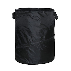 ANTING PRODUCTS Pop up Trash Can, Collapsible Trash Can Camping, 10 Gallon Collapsible Trash Can, for Camping, Outdoor, Black