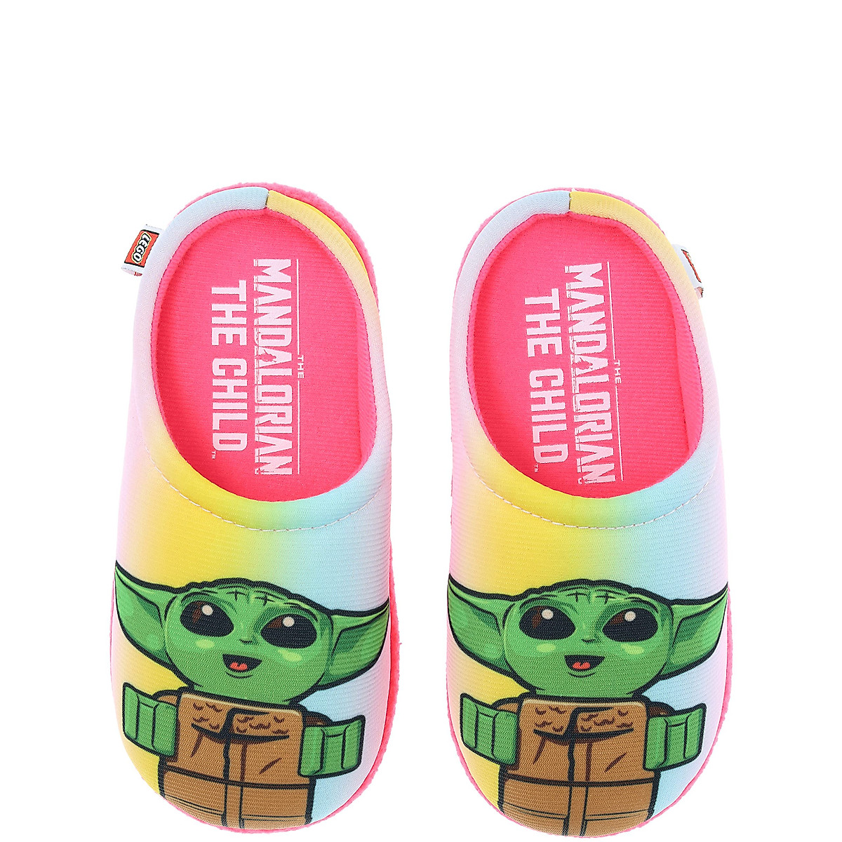 LEGO Star Wars Pajamas, Baby Yoda Nightshirt with Cozeez Slippers, Pink, Size Little Kids Size 7/8