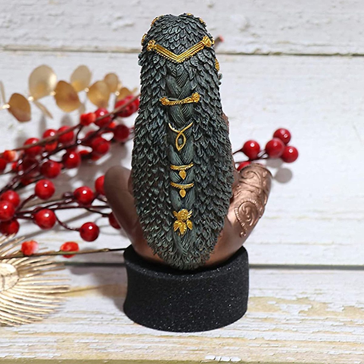 Millennial Gaia Statue Mother Earth Art Statue Resin Figurine for Home and Garden Decor(Mother Earth-5.9" 3.9" 3.35")