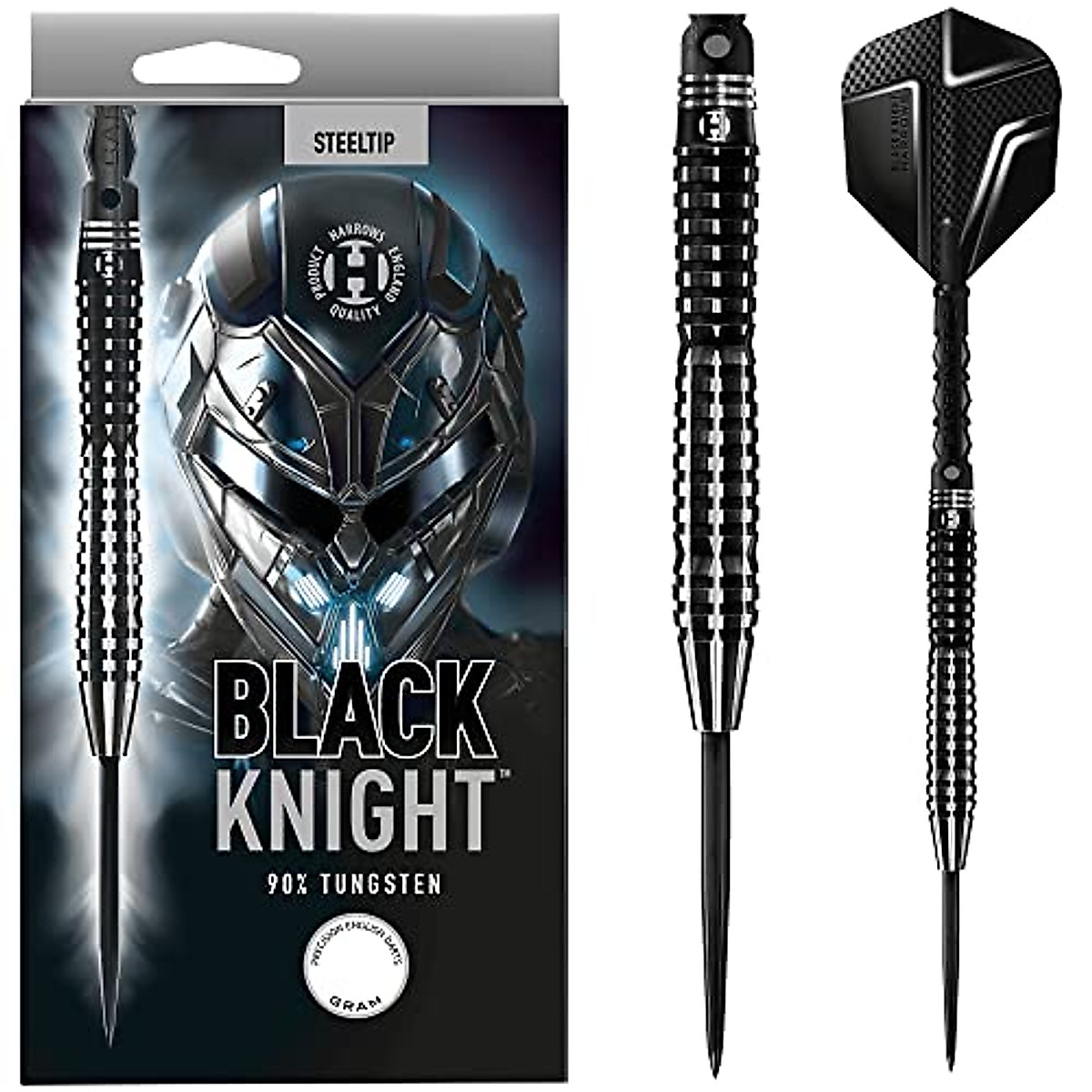 Harrows Black Knight 90% Tungsten Steel Tip Darts (26)