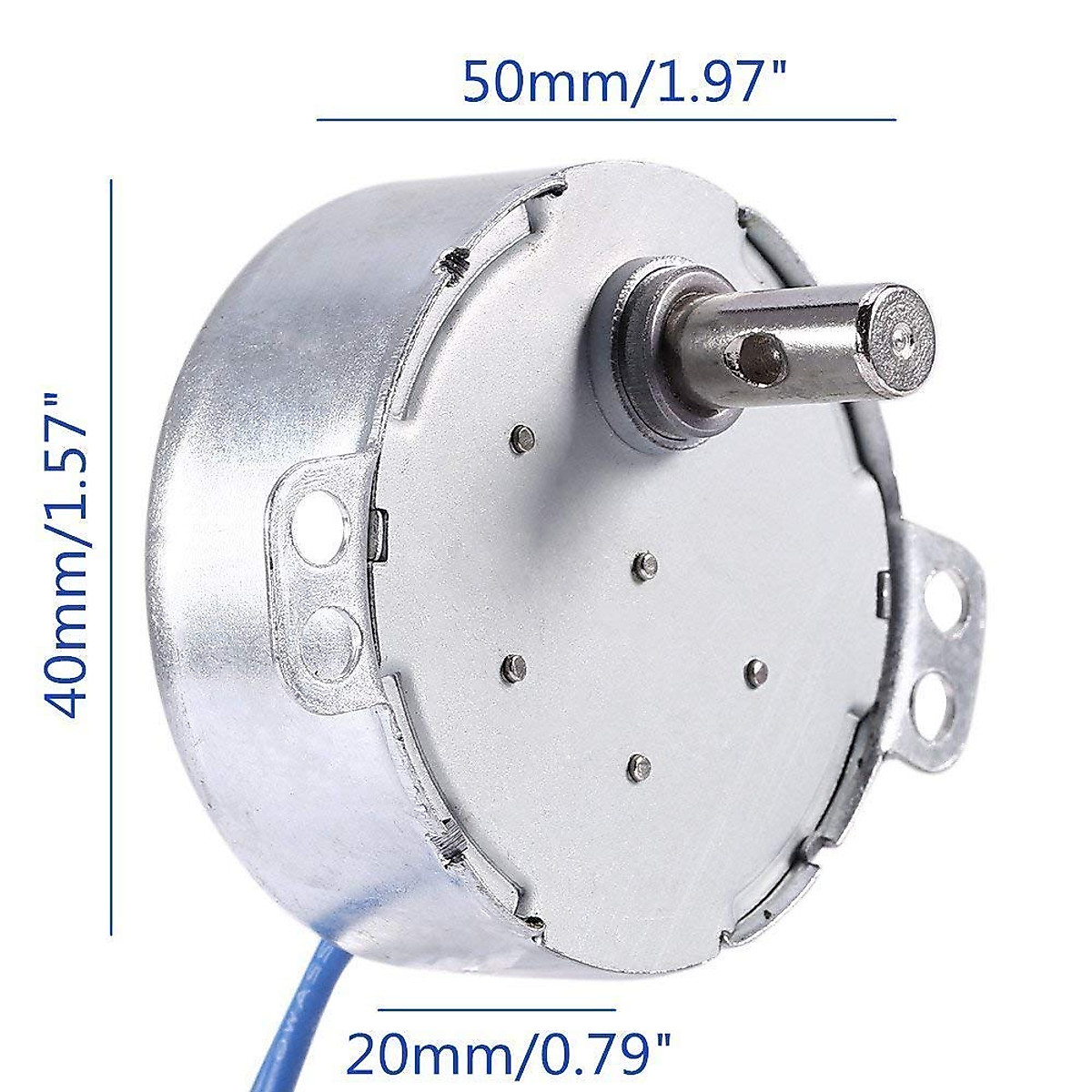 Craftbay 3PCS Synchronous Synchron Motor Turntable Motor Electric Synchron Motor for Cup Turner Cuptisserie Tumbler Cup Rotator with 7mm Flexible Coupling Connector 50/60 Hz 4W 5-6RPM/MIN CCW/CW