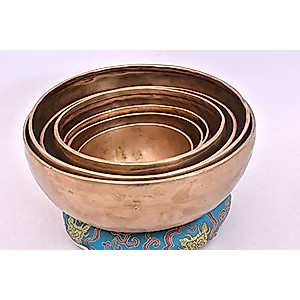 Chakra Healing Tibetan Singing Bowl - Set of 7 - Hand Hammered Tibetan Meditation Singing Bowl Nepal
