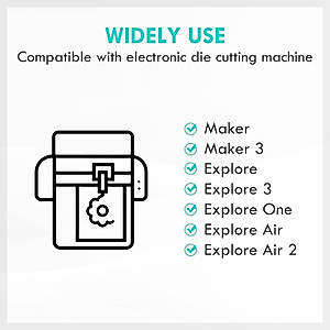 HQMaster Premium Fine Point Blade and Holder Kit for Cricut Maker 3, Maker, Explore 3, Explore Air 2, Air, One Cutting Blades for Glitter Vinyl, Cardstock, Faux Leather, Adhesive Foil, Vellum