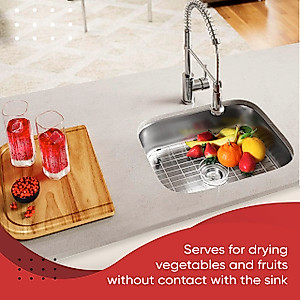 Sink Protector for Kitchen Sink Fits 12x14, Stainless Steel Sink Protector, Sink Bottom Grid