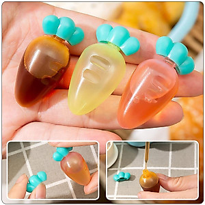 Cabilock 18 Pcs Mini Sauce Bottles Bento Accessories Salad Dressing Container Bottle Ketchup Bottles Squeeze Condiment Squeeze Bottles Picnic Portable Travel Plastic Injection Bottle