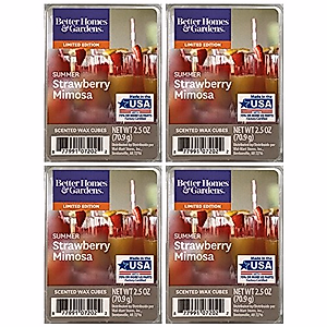 Better Homes and Gardens Summer Strawberry Mimosa Scented Wax Cubes - 4-Pack