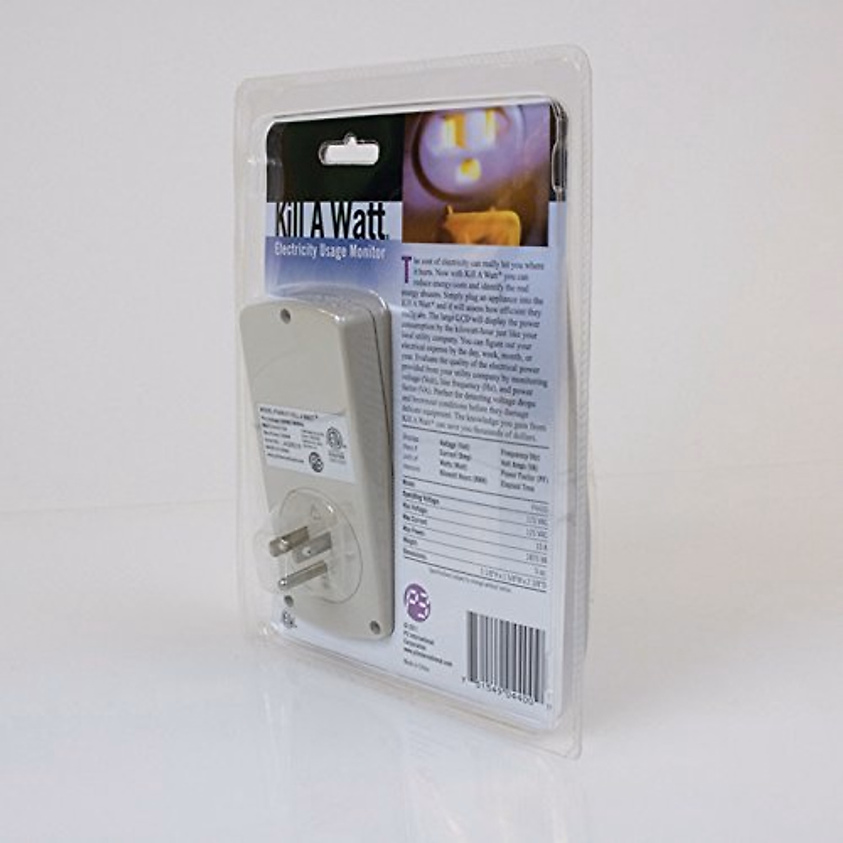 P3 Power Meter Kill A Watt 125 V 5-1/8 " Hx2-3/8 " Wx1-5/8 " D