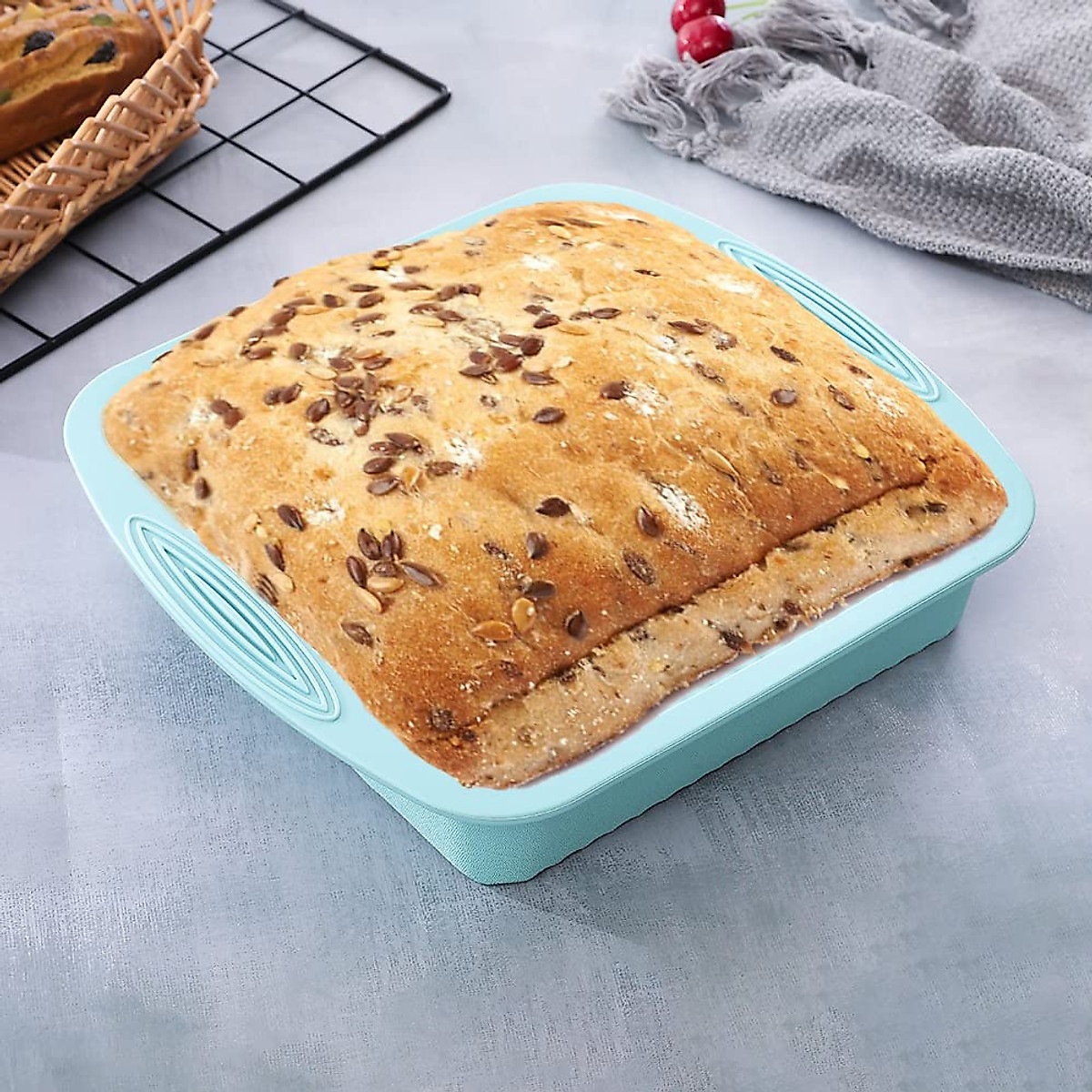 30pcs Nonstick Silicone Bakeware Set With Baking Pan, Silicone Cake Molds, Baking Sheet, Donut Pan, Silicone Muffin Pan,Cake Pan, And 24 Pack Silicone Cupcake Mold Baking Cups