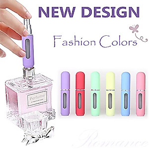 KAYZON Portable Mini Refillable Perfume Atomizer - Travel Size Spray Bottles for Women - Underfill Scent Pump Case Travel Fragrance Empty Container Bottom Refill Perfume Bottle for Traveling 5ml