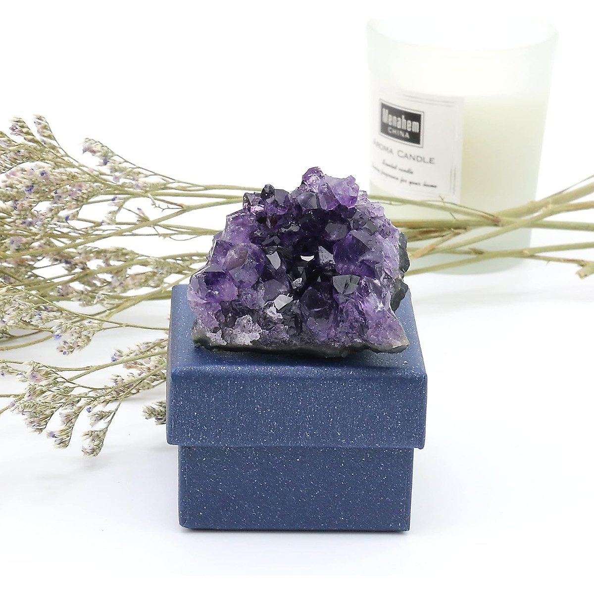 Nvzi Amethyst Crystals, Amethyst Clusters, Amythestyst Crystals, Amathesis Crystal, Raw Amethyst Stone, Natural Amethyst Geode Cave Healing Crystal Stones, Purple Crystal, Amatista, About 0.1 Lb