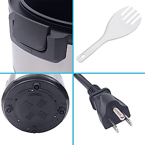 Commercial Electric Rice Warmer Cooker with Non-stick Inner Pot, Stainless Steel, 19 L/20QT-Large for Restaurant Family