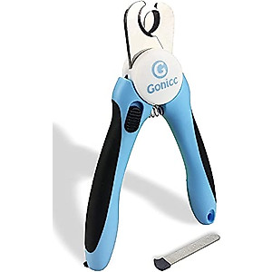 gonicc Dog & Cat Pets Nail Clippers and Trimmers - with Safety Guard to Avoid Over Cutting, Free Nail File, Razor Sharp Blade - Professional Grooming Tool for Pets