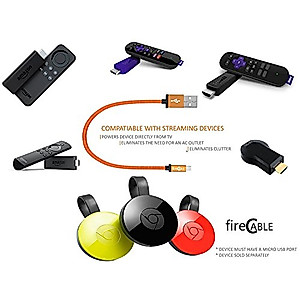 fire-Cable Plus Wireless Adapter, Powers Streaming TV Sticks Directly from TV USB Port (Eliminates AC Outlet and Cords)