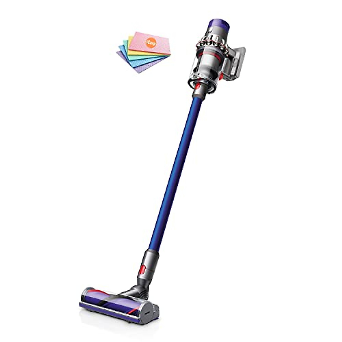 Dyson V10 Allergy Cordless Stick Vacuum Cleaner: 14 Cyclones, Fade-Free Power, Whole Machine Filtration, Hygienic Bin Emptying, Wall Mounted, Up to 60 Min Runtime, Blue
