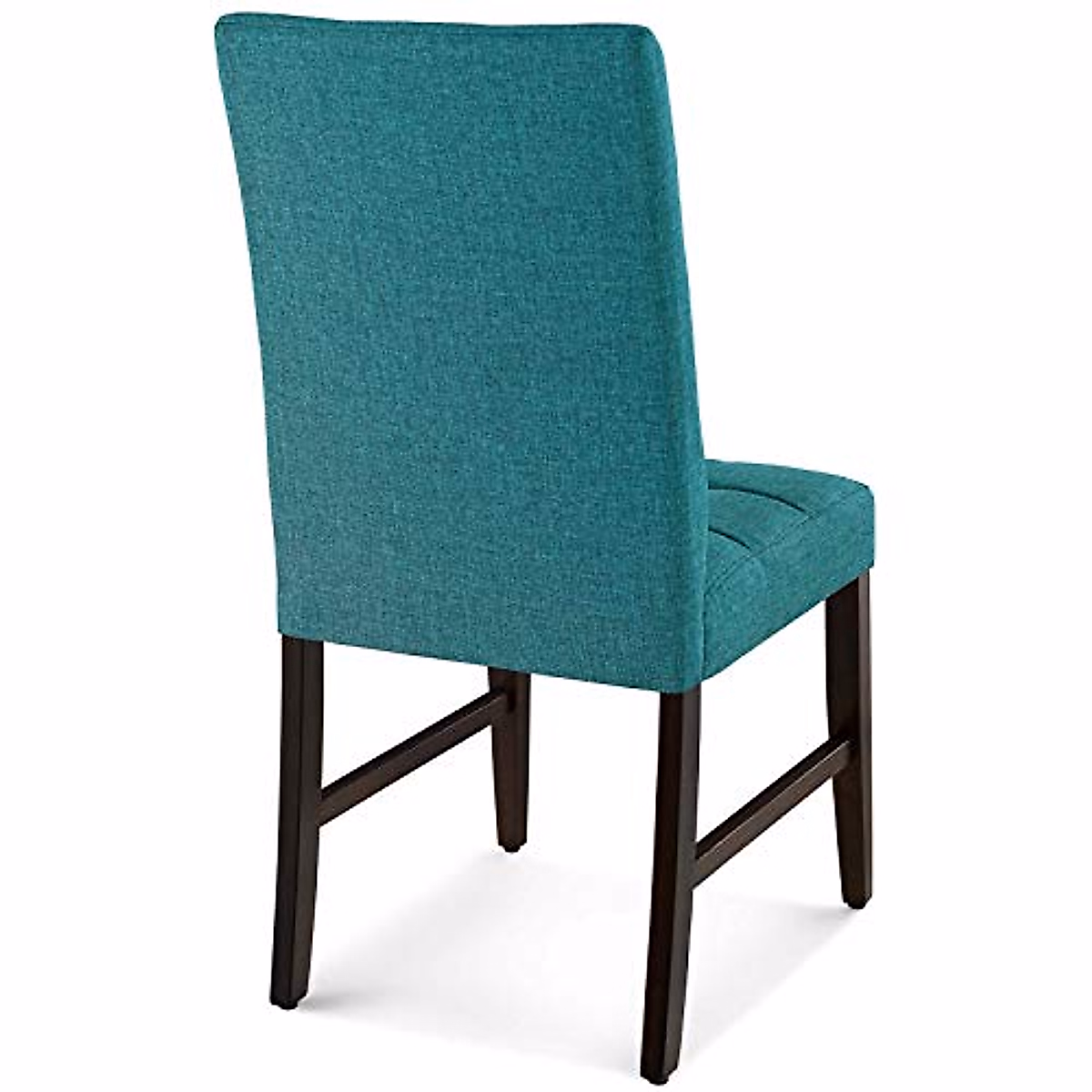 Modway Promulgate Biscuit Tufted Upholstered Fabric Dining Side Chair, Set of 2, Teal