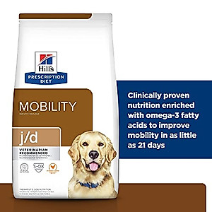 Hill's Prescription Diet j/d Joint Care Chicken Flavor Dry Dog Food, Veterinary Diet, 27.5 lb. Bag