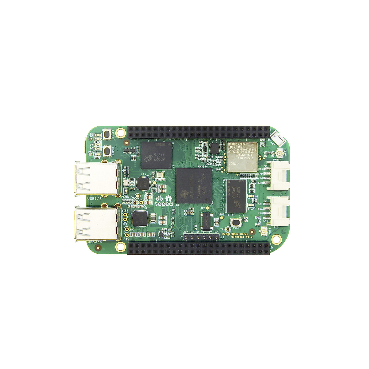 seeed studio BeagleBone Green Wireless Development Board（TI AM335x WiFi+BT） with USB Cable