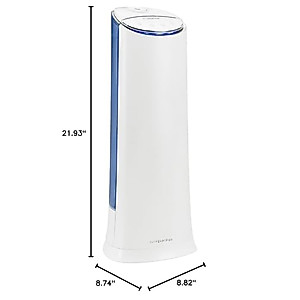 PureGuardian Ultrasonic Cool Mist Humidifier, 100 Hrs. Run Time, 1.5 Gallon Tank, 440 Sq. Ft. Coverage, Medium Rooms, Quiet, Filter Free, Essential Oil Tray, White, H3200WAR