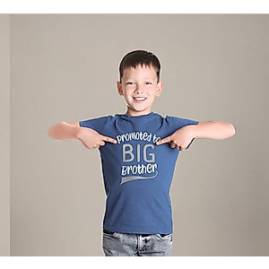 Promoted to Big Brother Bro Sibling Pregnancy Announcement Shirt Toddler Blue
