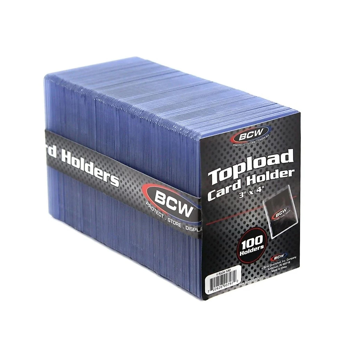 BCW 1-TLCH-100 3X4 Topload Card Holder - Standard