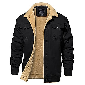 EKLENTSON Motorcycle Jacket for Men Windbreaker Outwear Casual Basic Cold Coats